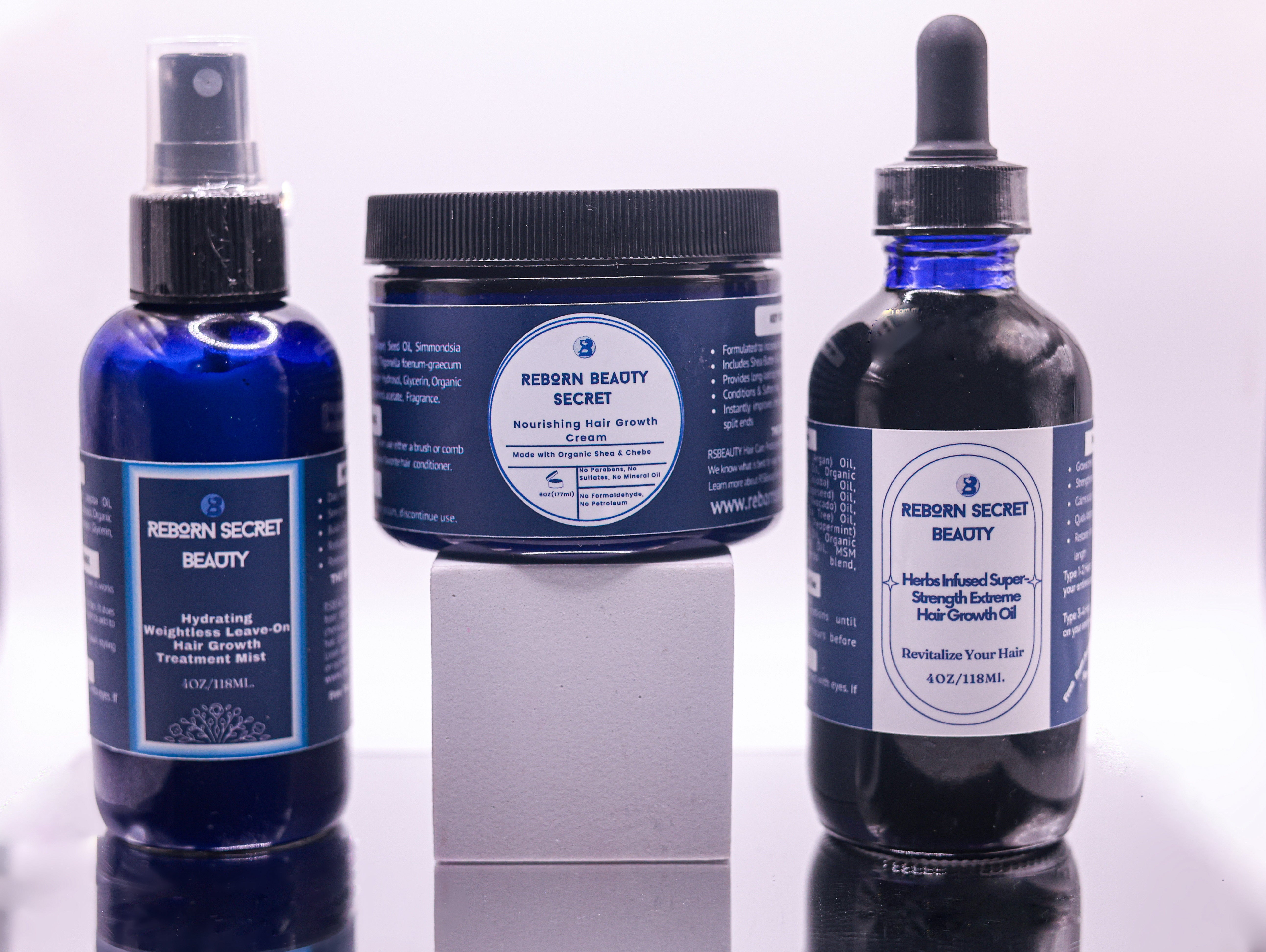 Herbal Hair Growth & Restoration Bundle – REBORN SECRET BEAUTY